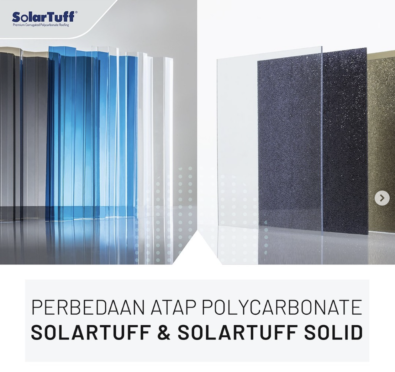 Perbedaan Atap Polycarbonate Solartuff & Solartuff Solid